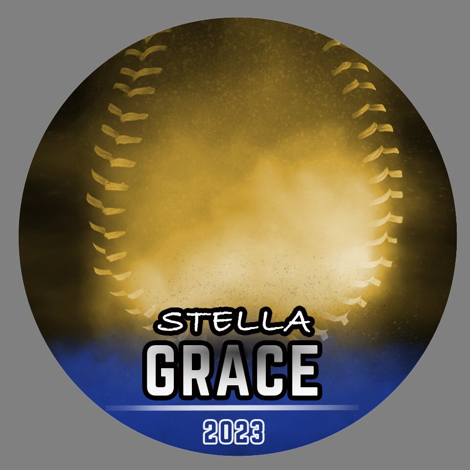 Softball Button Template - Etsy