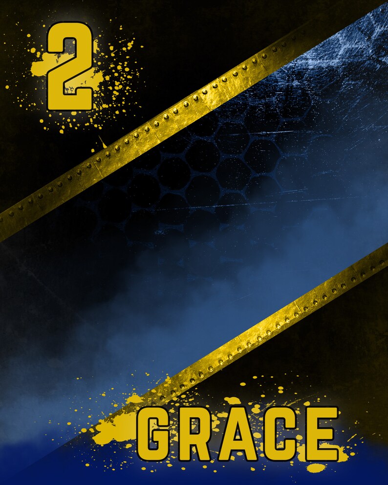 Varsity Sports Banner Template - Etsy