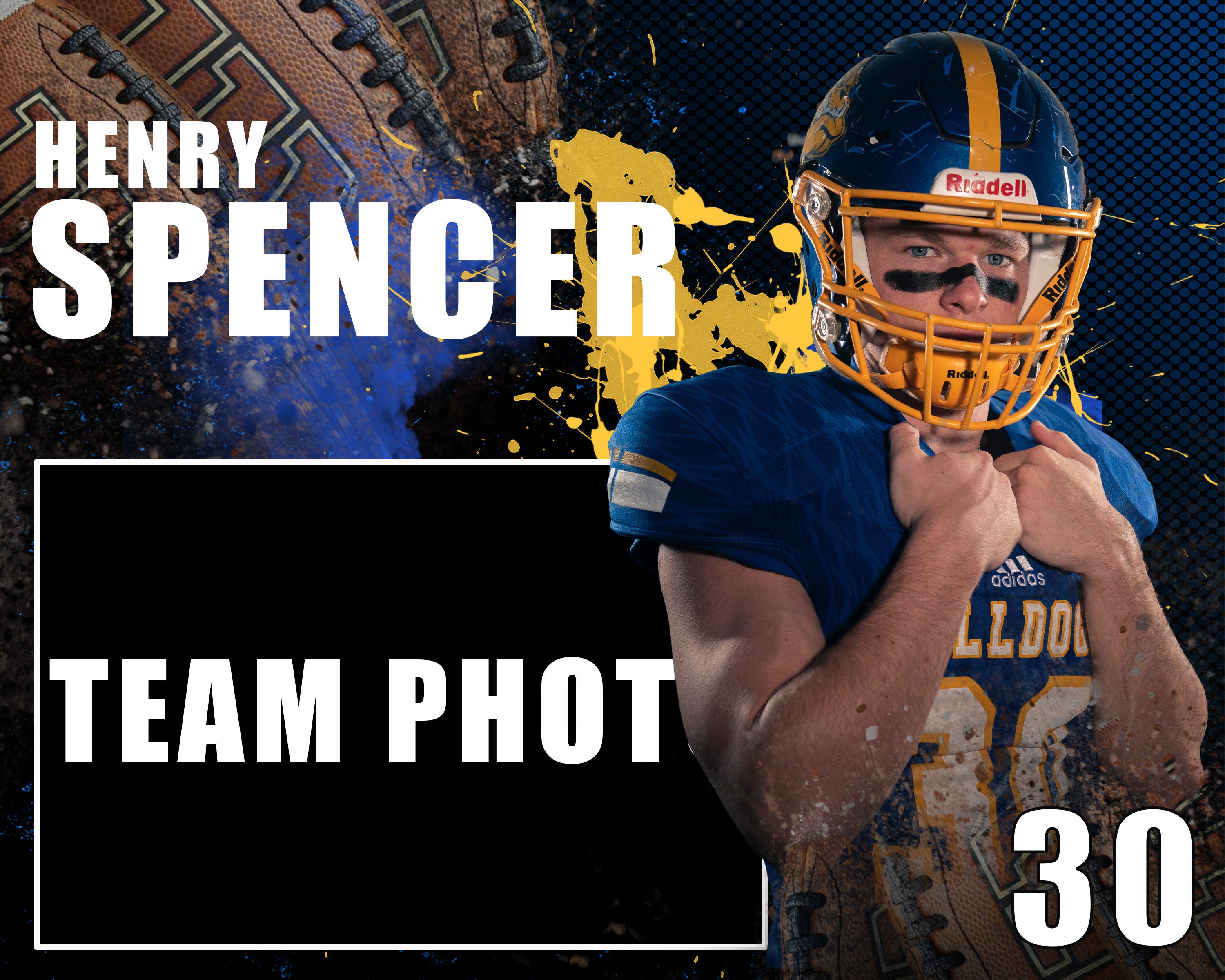 Football Memory Mate Photo Template - Etsy