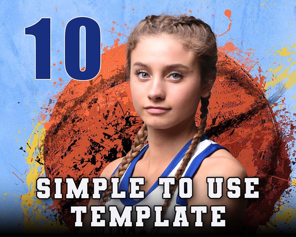 Basketball Senior Banner Template - Etsy