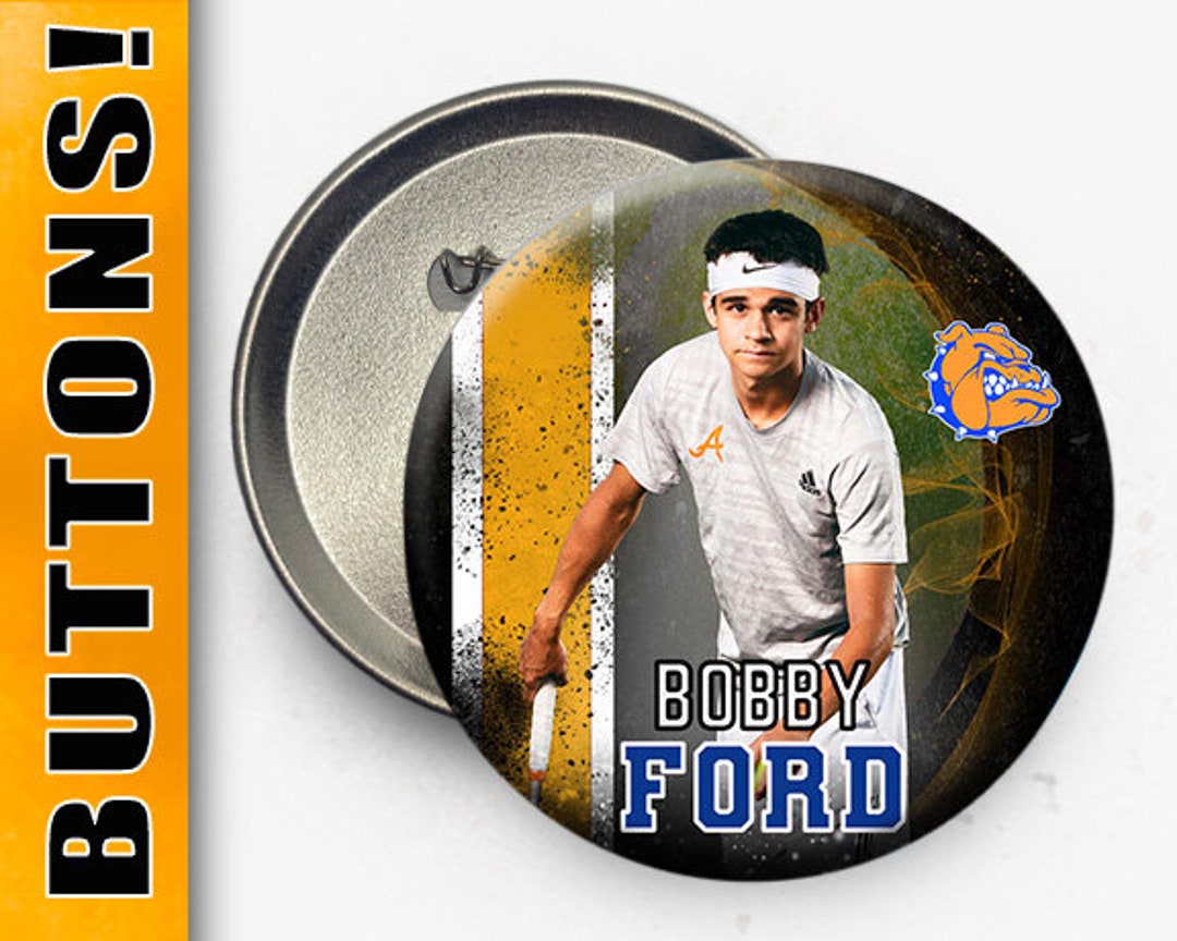 Varsity Tennis Button Template - Etsy