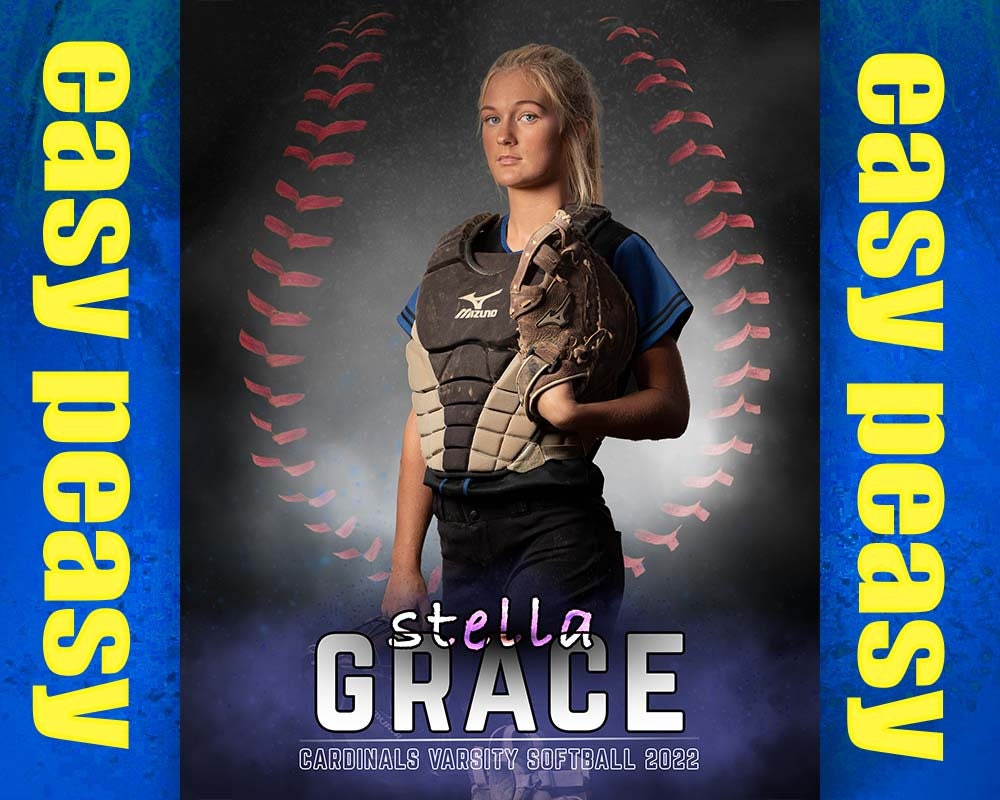 Varsity Softball Banner Template - Etsy