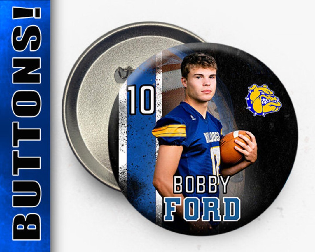 Sports Button Template for Youth Sports - Etsy UK