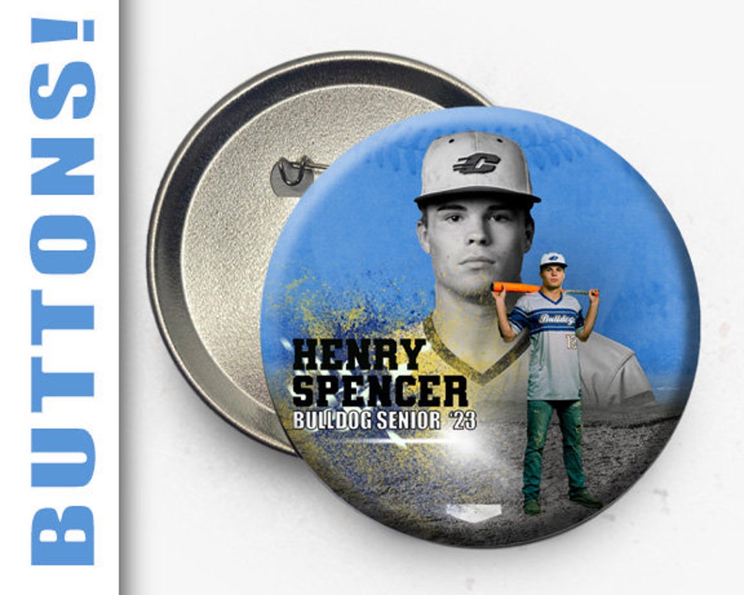 Varsity Baseball Button Template - Etsy