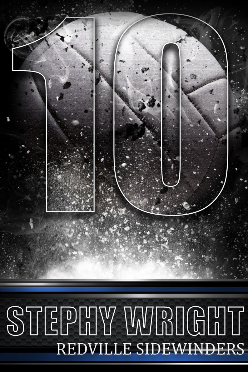 Volleyball Banner Template 2x3 Ratio - Etsy