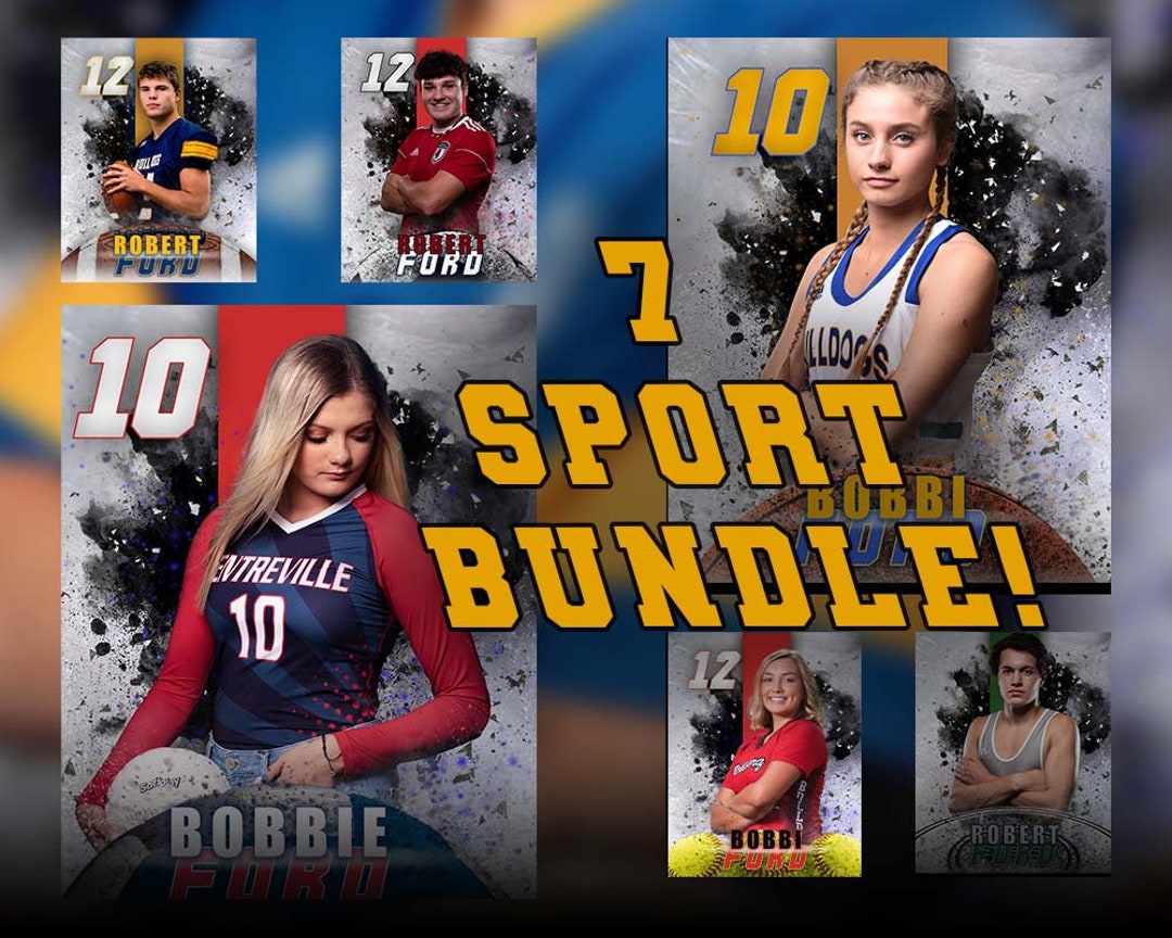 Varsity Sports Banner Template - Etsy