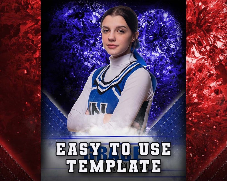 Cheerleading Banner Template - Etsy