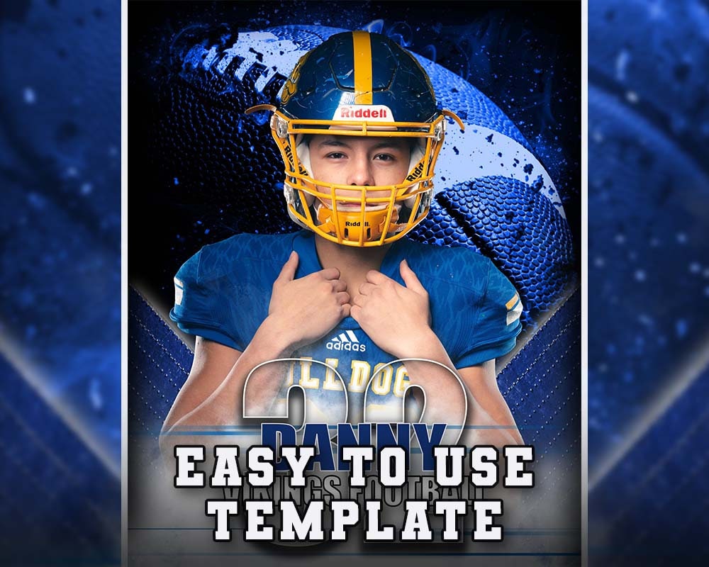 Football Banner Template - Etsy