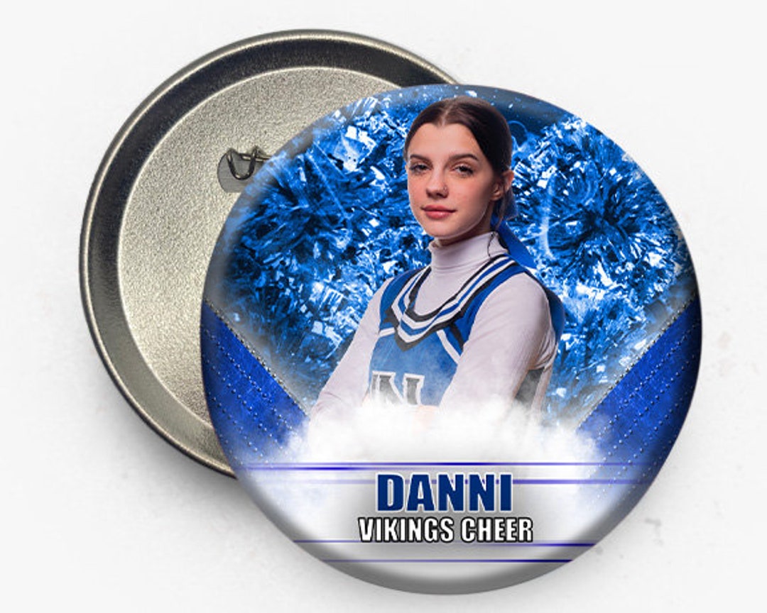 Cheerleading Button Template - Etsy
