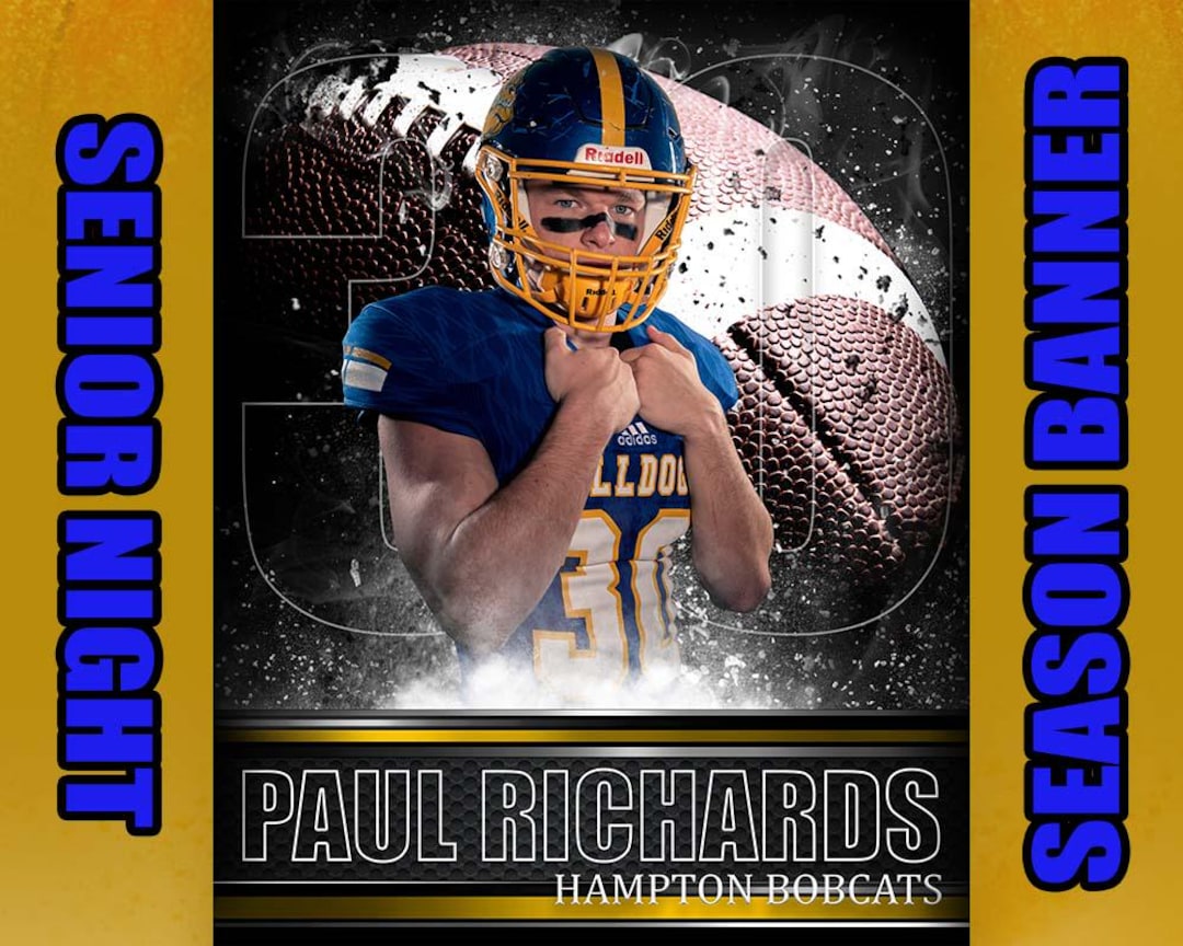 Football Banner Template - Etsy