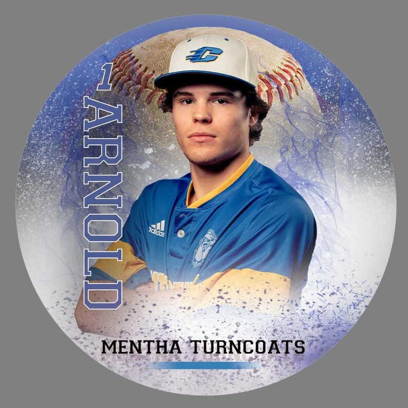 Baseball Button Template - Etsy