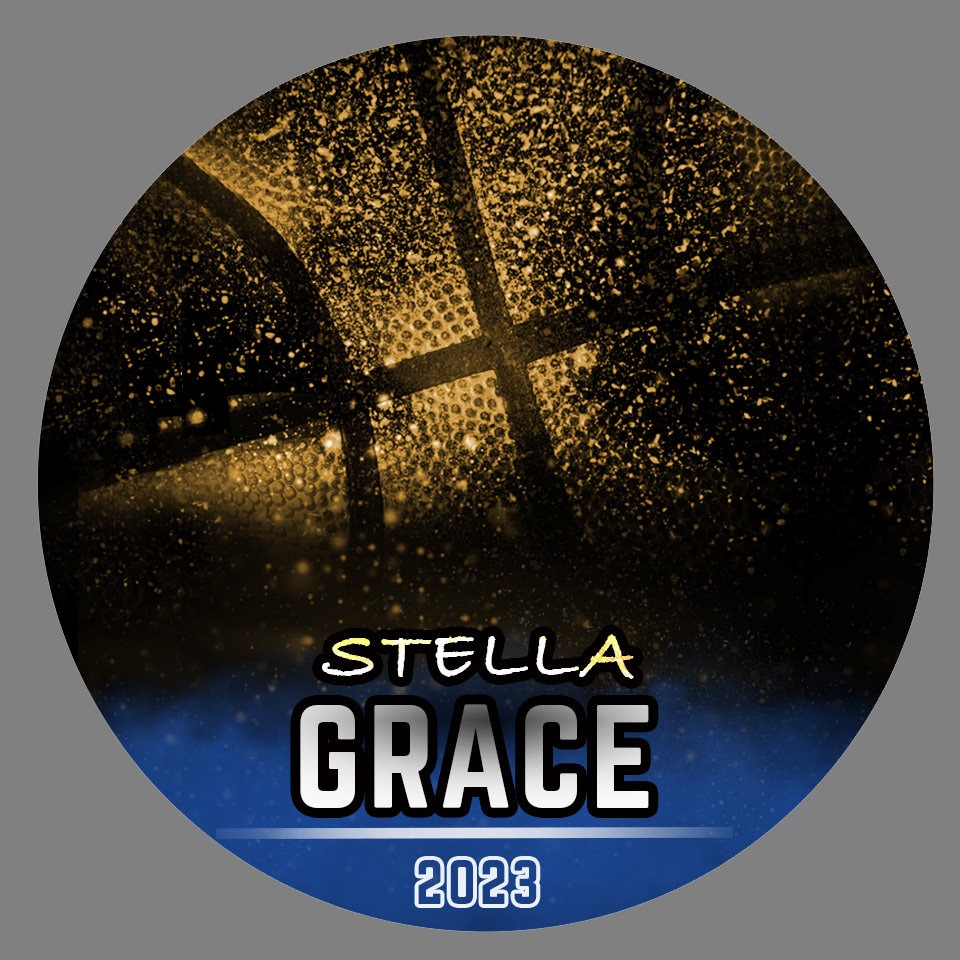 Basketball Button Template - Etsy