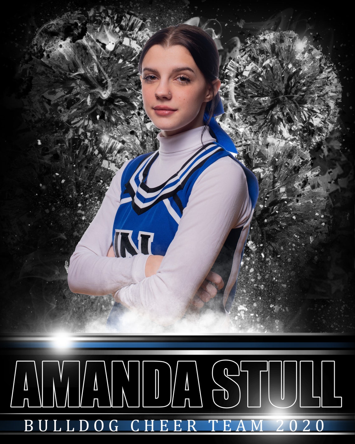 Cheerleading Senior Banner Template - Etsy