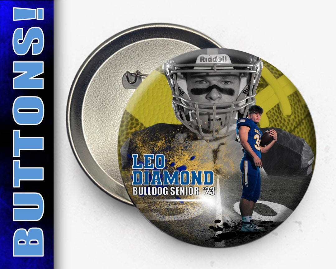 Youth Football Button Template - Etsy
