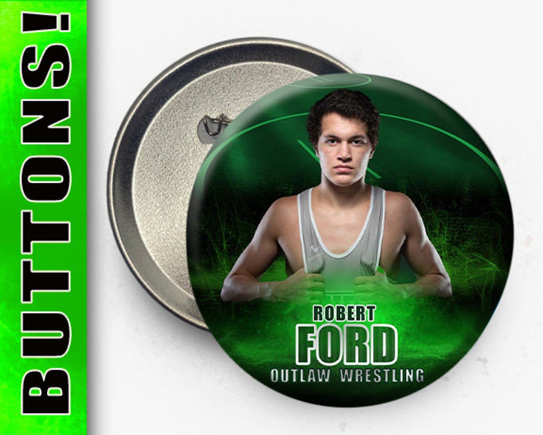 Sports Button Template - Etsy