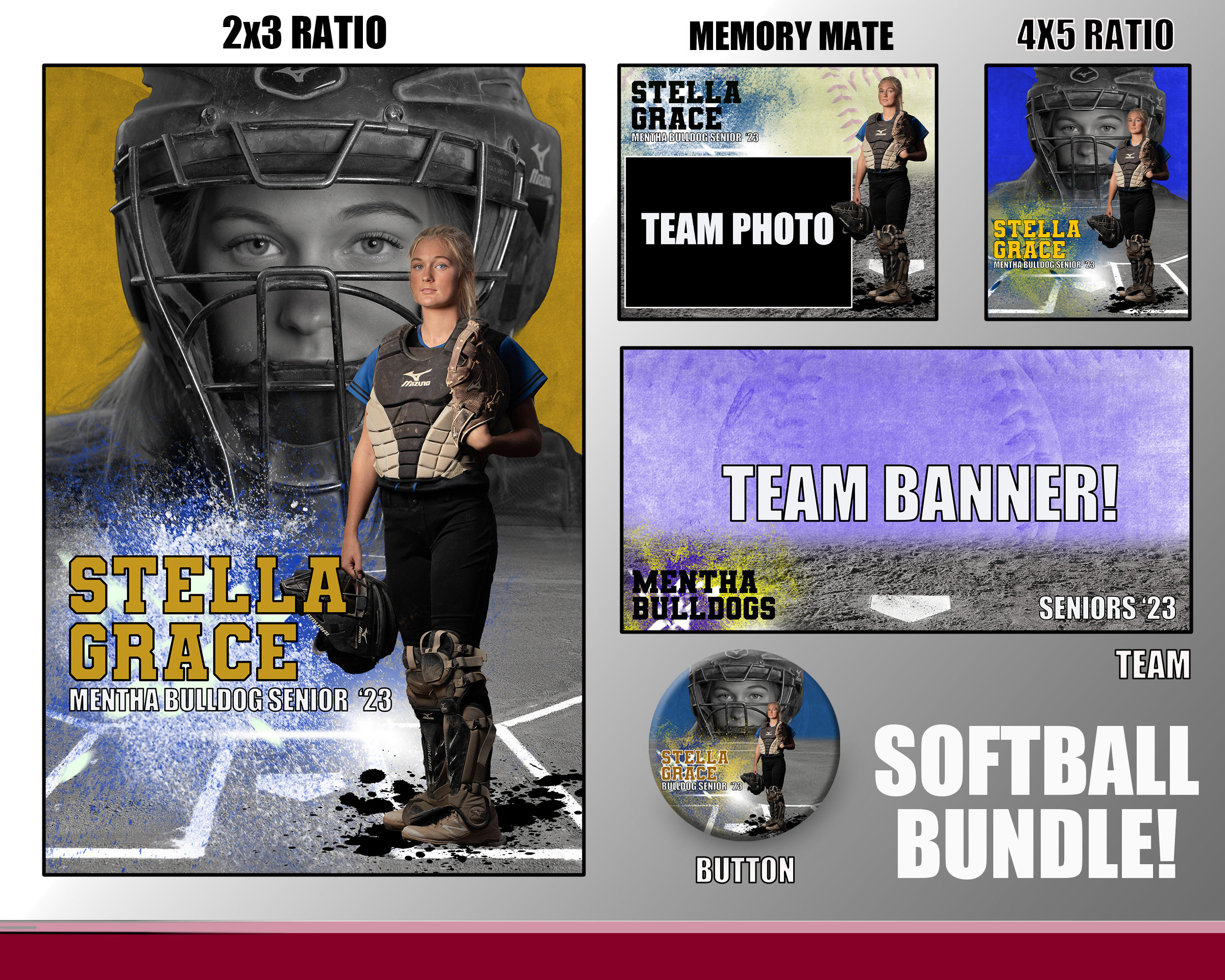 Softball Poster Template Bundle - Etsy