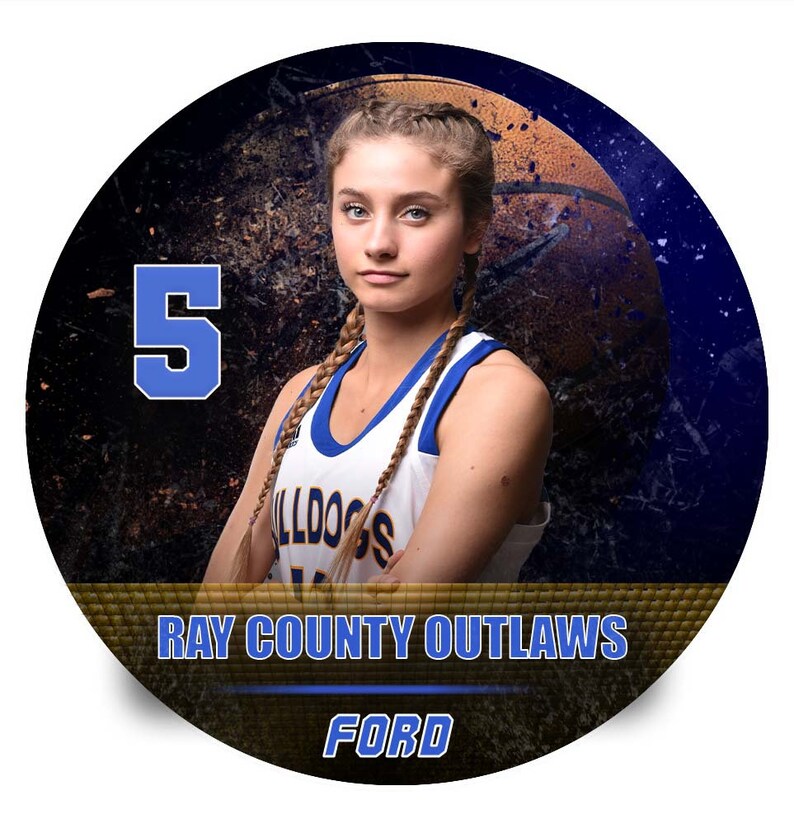 Basketball Button Template - Etsy