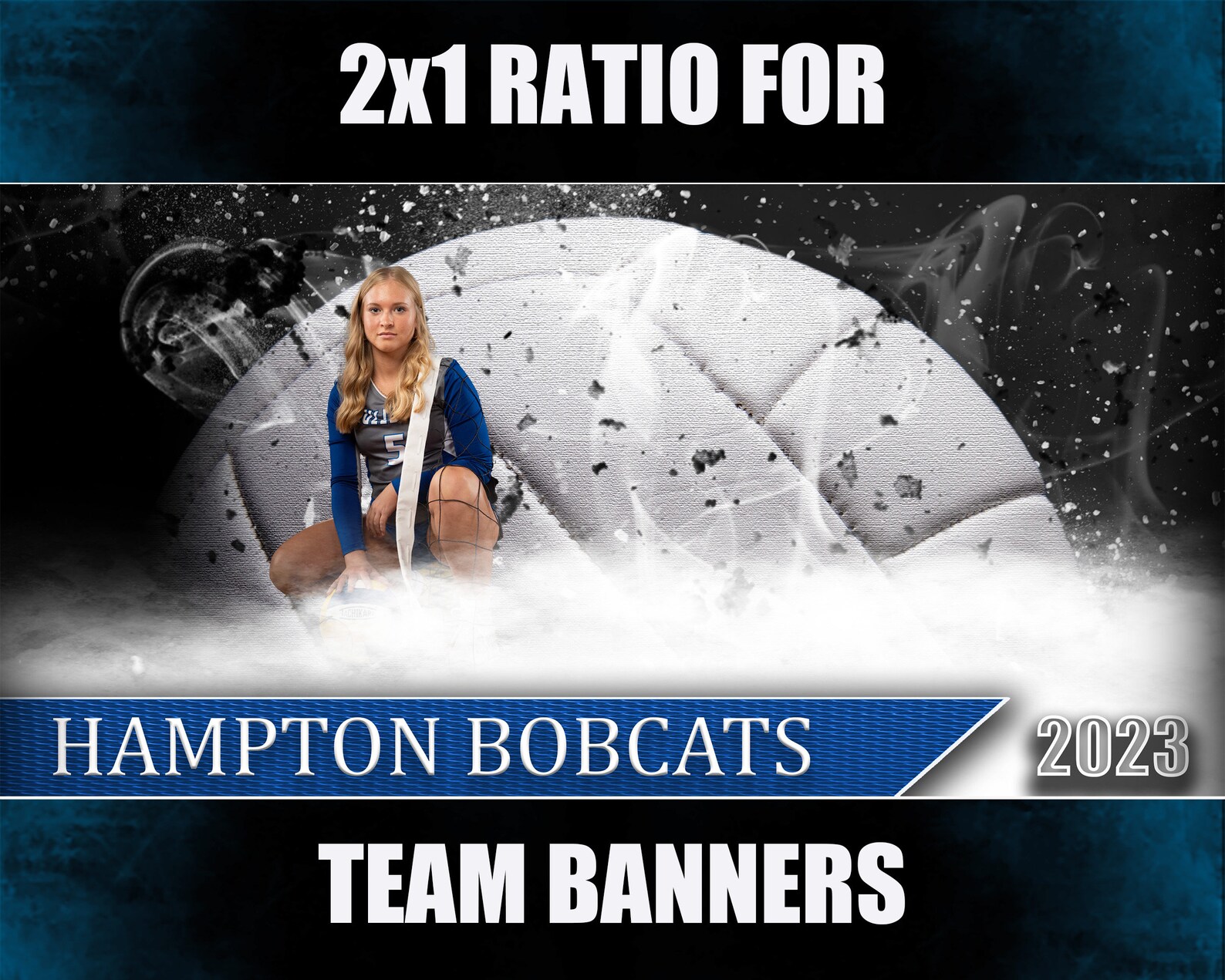 Volleyball Photoshop Template Bundle 4x5 Ration, 2x3 Ratio, Memory Mate ...