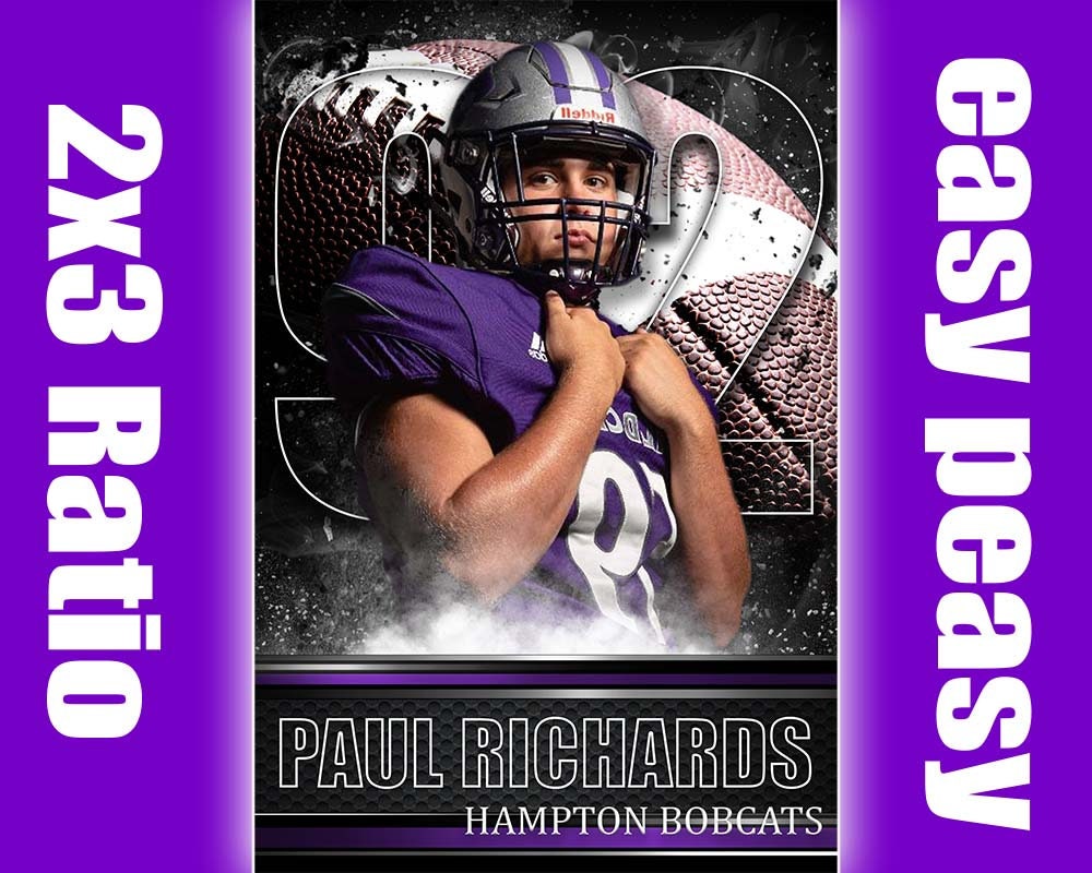 Football Banner Template Bundle 2x3 Ratio 4x5 Ratio Team - Etsy