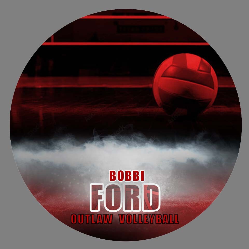 Volleyball Photoshop Button Template - Etsy