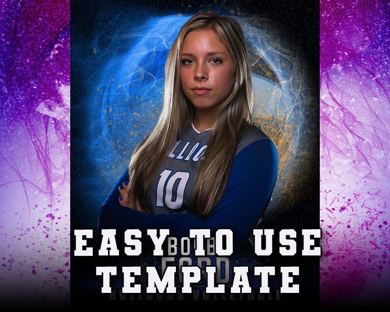 Volleyball Banner Template - Etsy