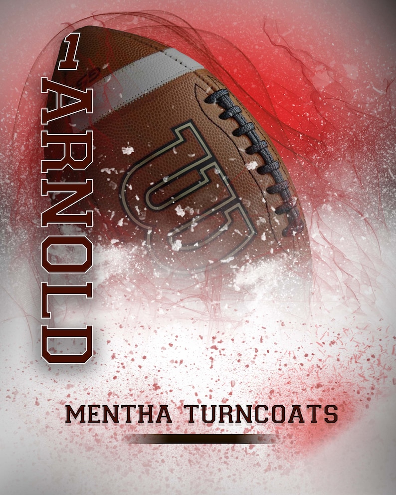 Varsity Football Banner Template - Etsy