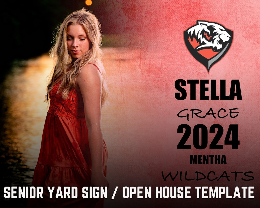 Senior Yard Sign, Senior Banner, Senior Open House Template Design - Etsy