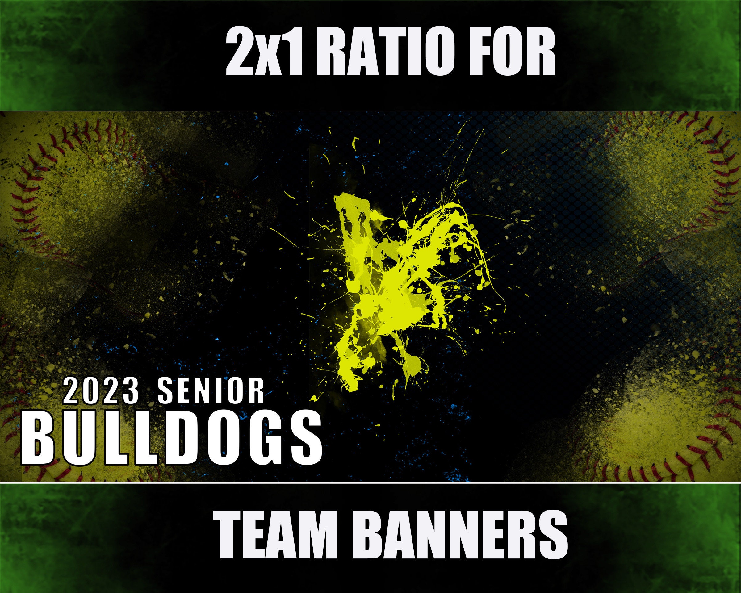 Softball Banner Template Bundle - Etsy