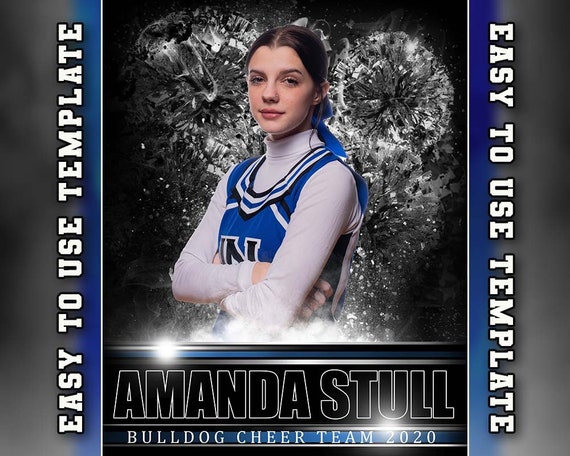 Cheerleading Senior Banner Template - Etsy
