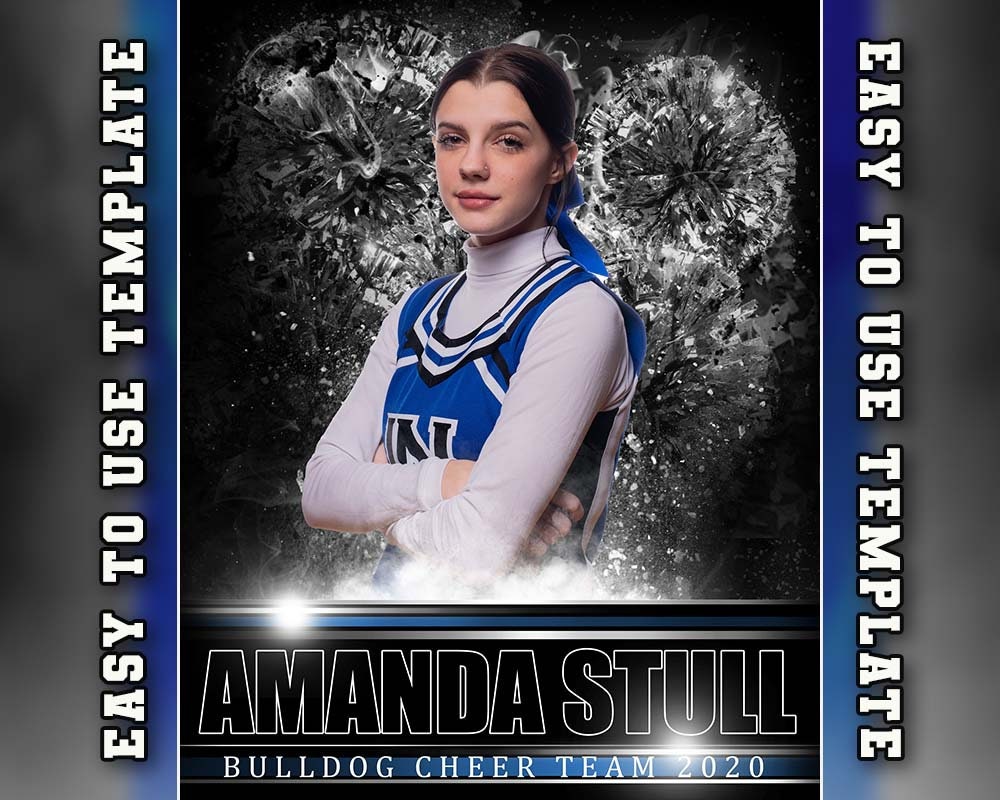 Cheerleading Senior Banner Template - Etsy