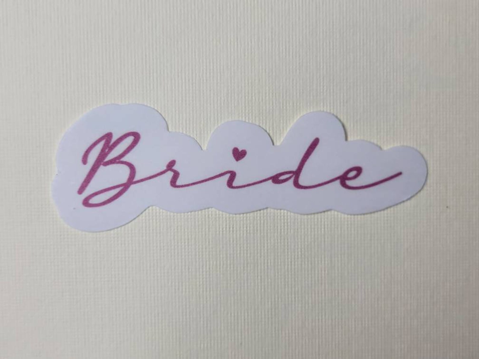 BRIDE STICKERS Script Bride Sticker Bridal Party Mauve | Etsy
