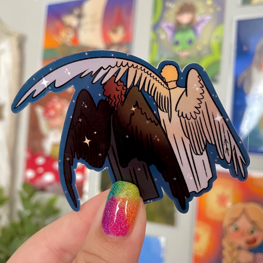 Aziraphale and Crowley Sticker - Etsy