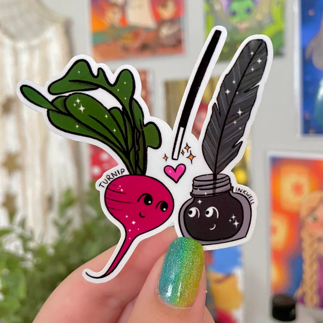 Turnip and Inkwell Magician Aziraphale Diecut Sticker - Etsy