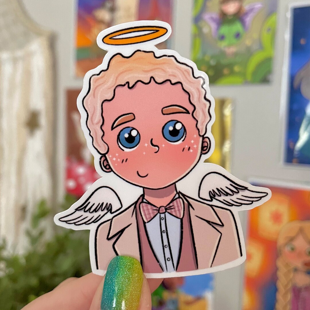 Aziraphale Waterproof Die Cut Sticker - Etsy