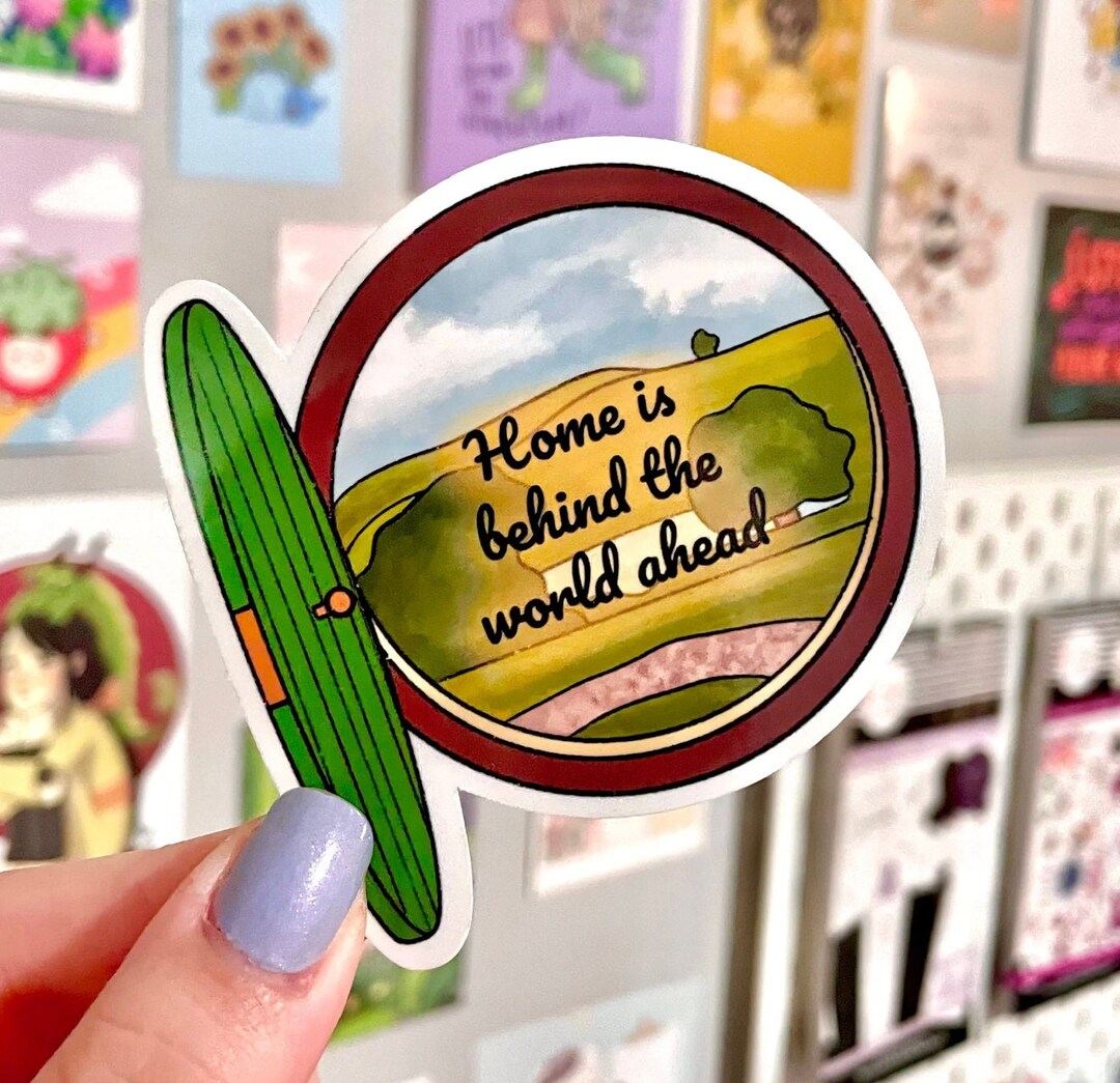 Home is Behind the World Ahead Lord of the Rings Die Cut Sticker - Etsy