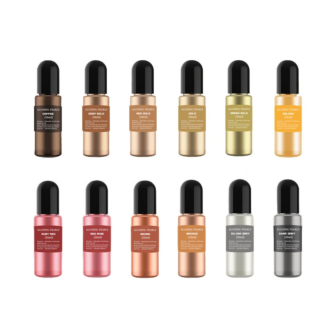 Metallic Alcohol Ink Pigment for Epoxy Resin, 10ml Resin Alcohol Ink ...