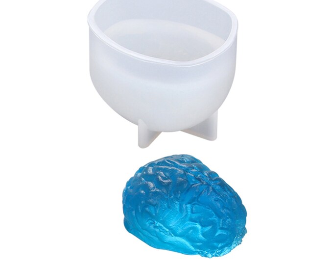 Small Brain Silicone Mould, Human Brain Keychain Silicone Mold, Epoxy ...