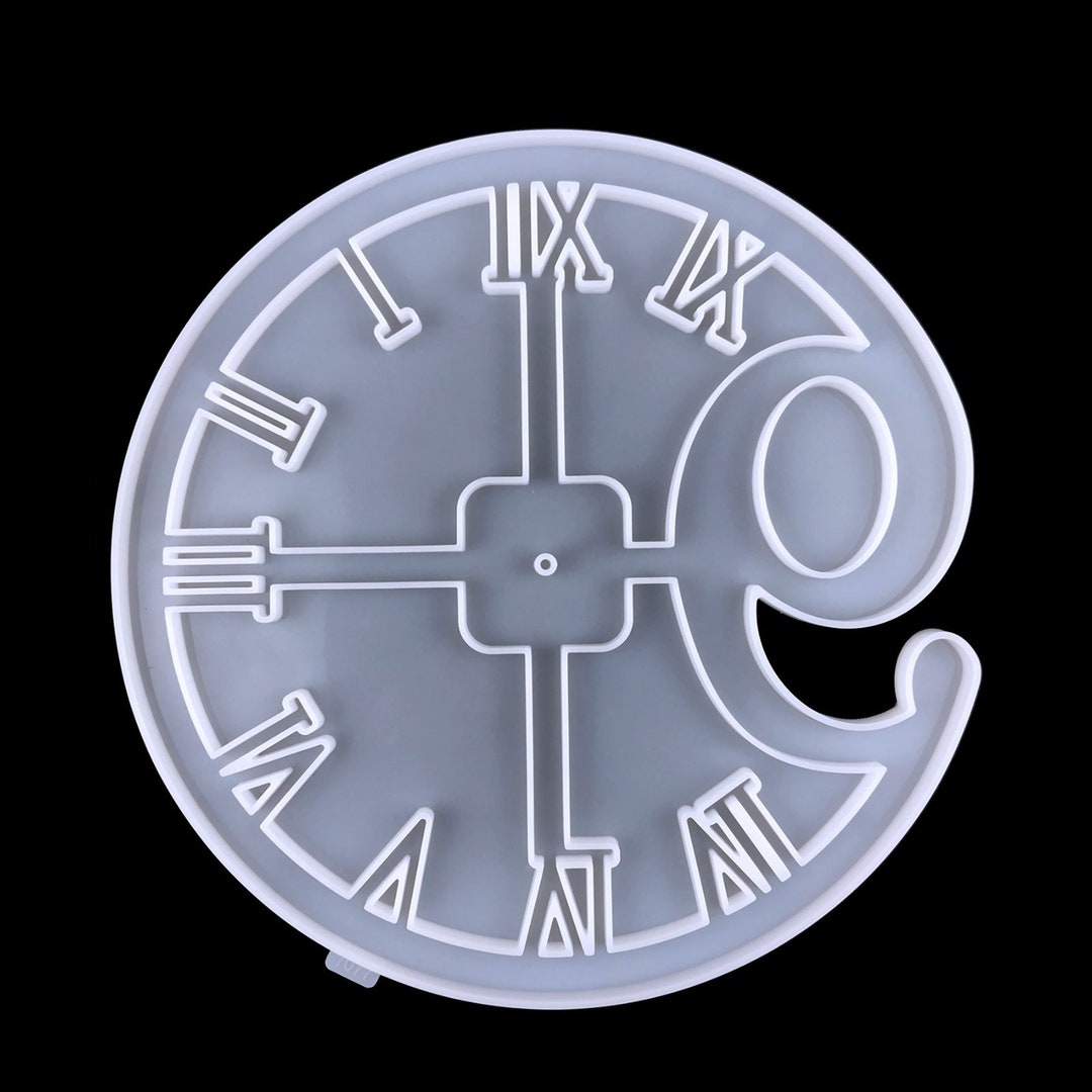 Large Clock Resin Mold, Silicone Casting Epoxy Resin Mold, DIY Crafts ...
