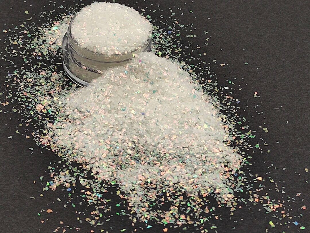 Iridescent Glitter Flakes, Iridescent Translucent Cellophane Glitter ...