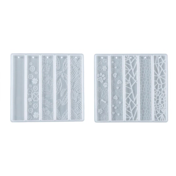 Bookmark Silicone Mould 5 Cavity Embossed Bookmark Mould - Etsy UK