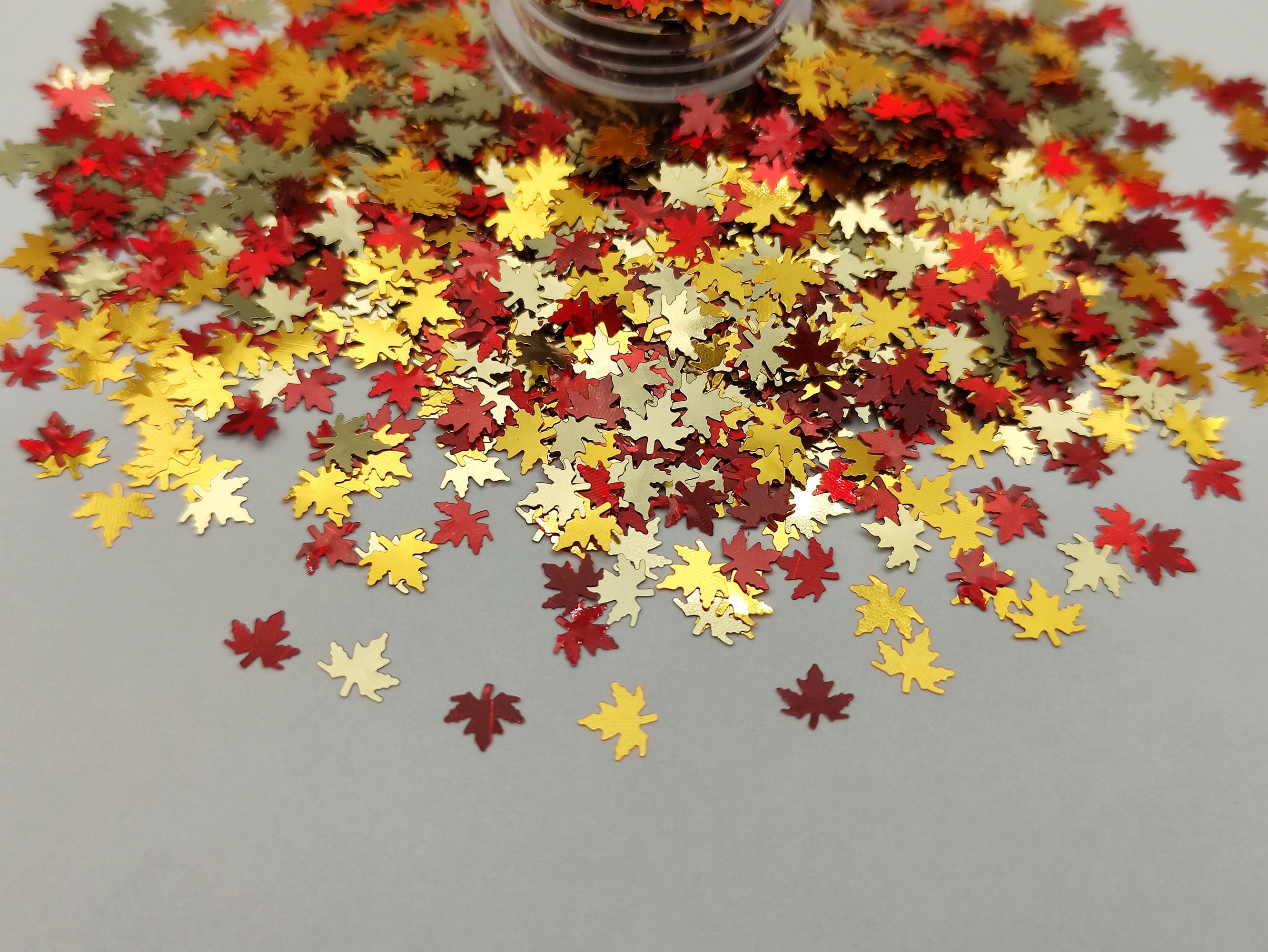 Autumn Leaf Glitter, Autumn Maple Leaves Nail Art Glitter, Fall Leaves ...