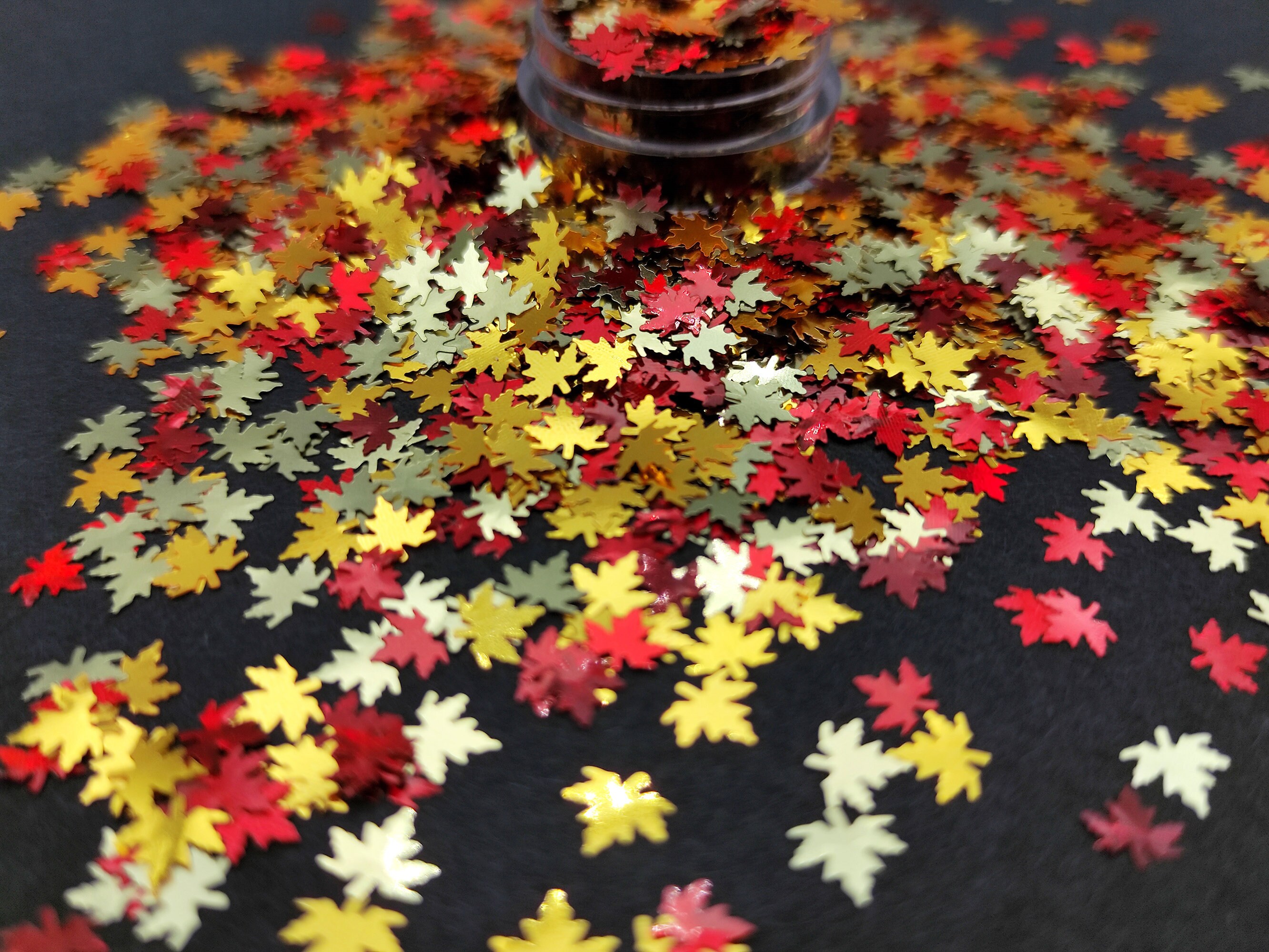 Autumn Leaf Glitter, Autumn Maple Leaves Nail Art Glitter, Fall Leaves ...
