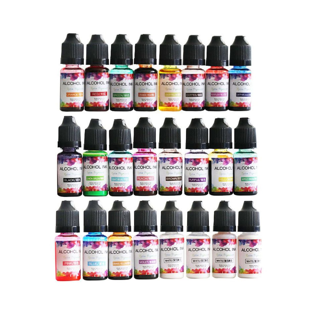 Alcohol Ink Pigment for Epoxy Resin, 10ml Resin Alcohol Ink, Epoxy ...