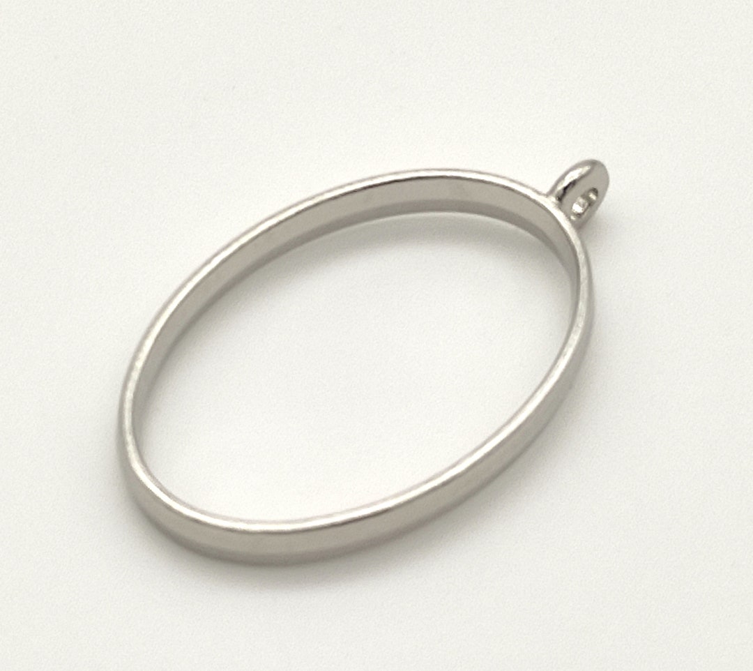 10 Pcs Open Back Oval Resin Bezel Jewellery Pendant - Etsy