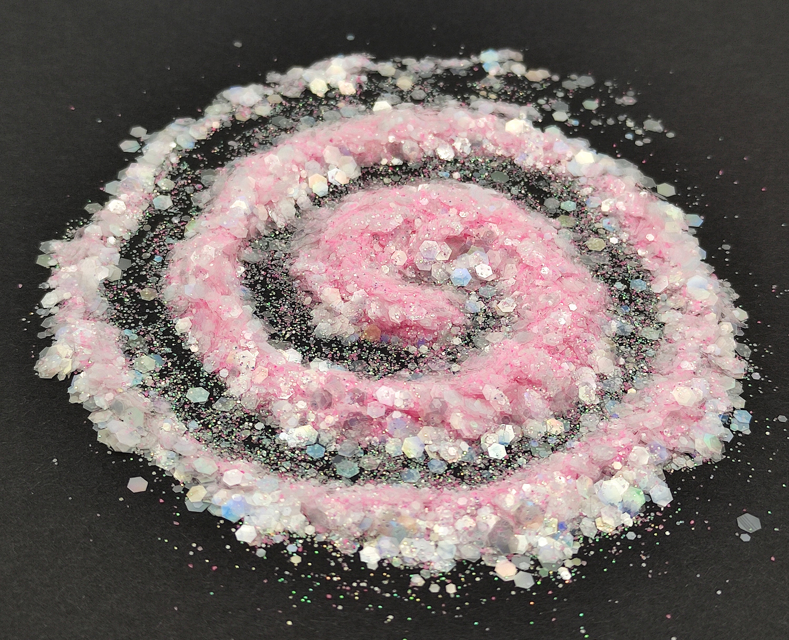 Chunky Pastel Opalescent Glitter Mix Iridescent Light Pink | Etsy