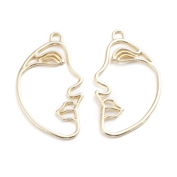 Open back bezel earrings store
