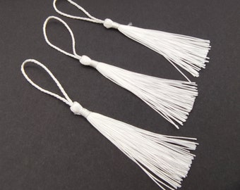 4 10cm Key Tassel, 3 7.5cm Loop, NKT, Silver Grey Black Multicolor SGB ...