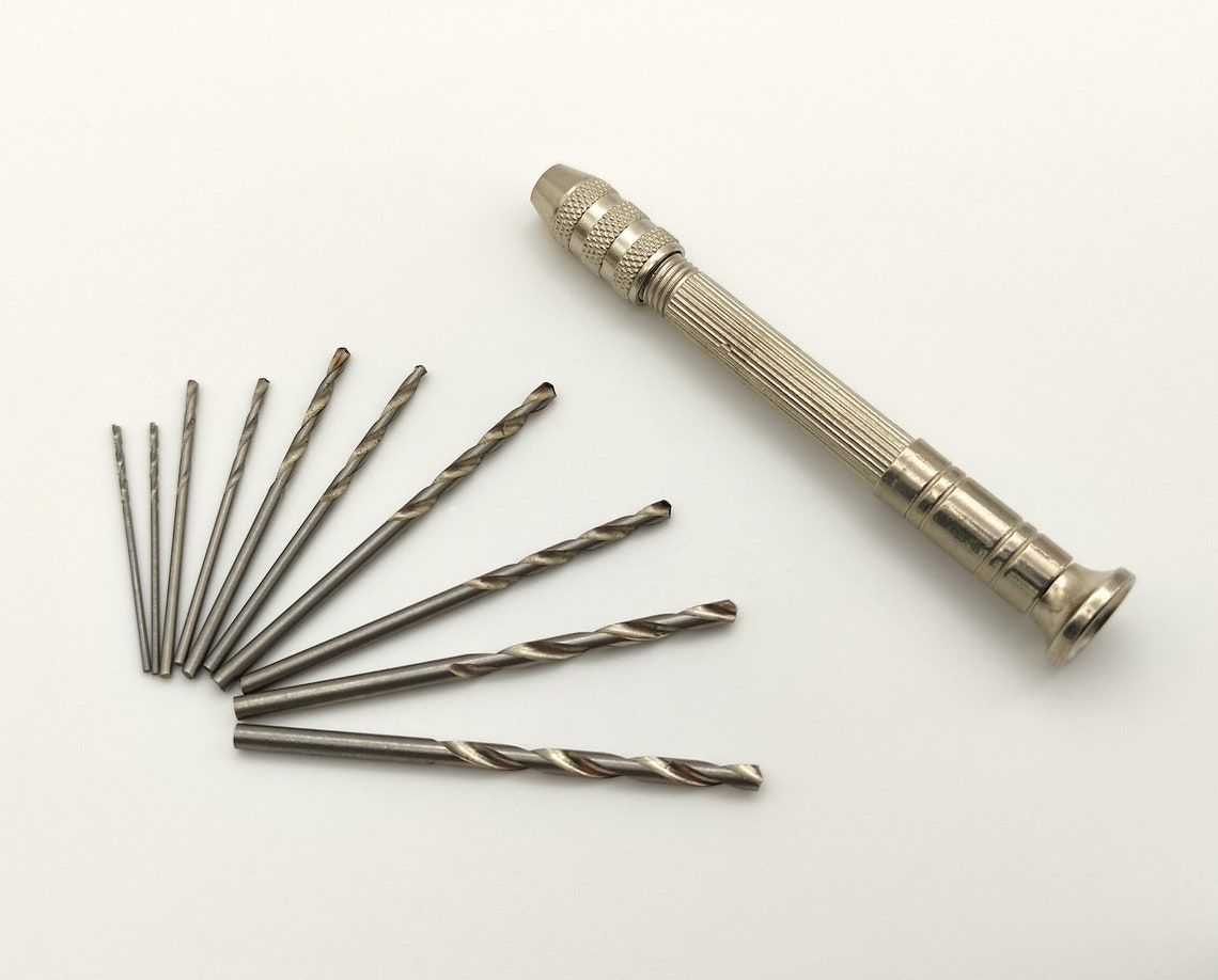 Hand Drill Set Mini Hand Drill Resin PMC Precious Metal Clay - Etsy UK