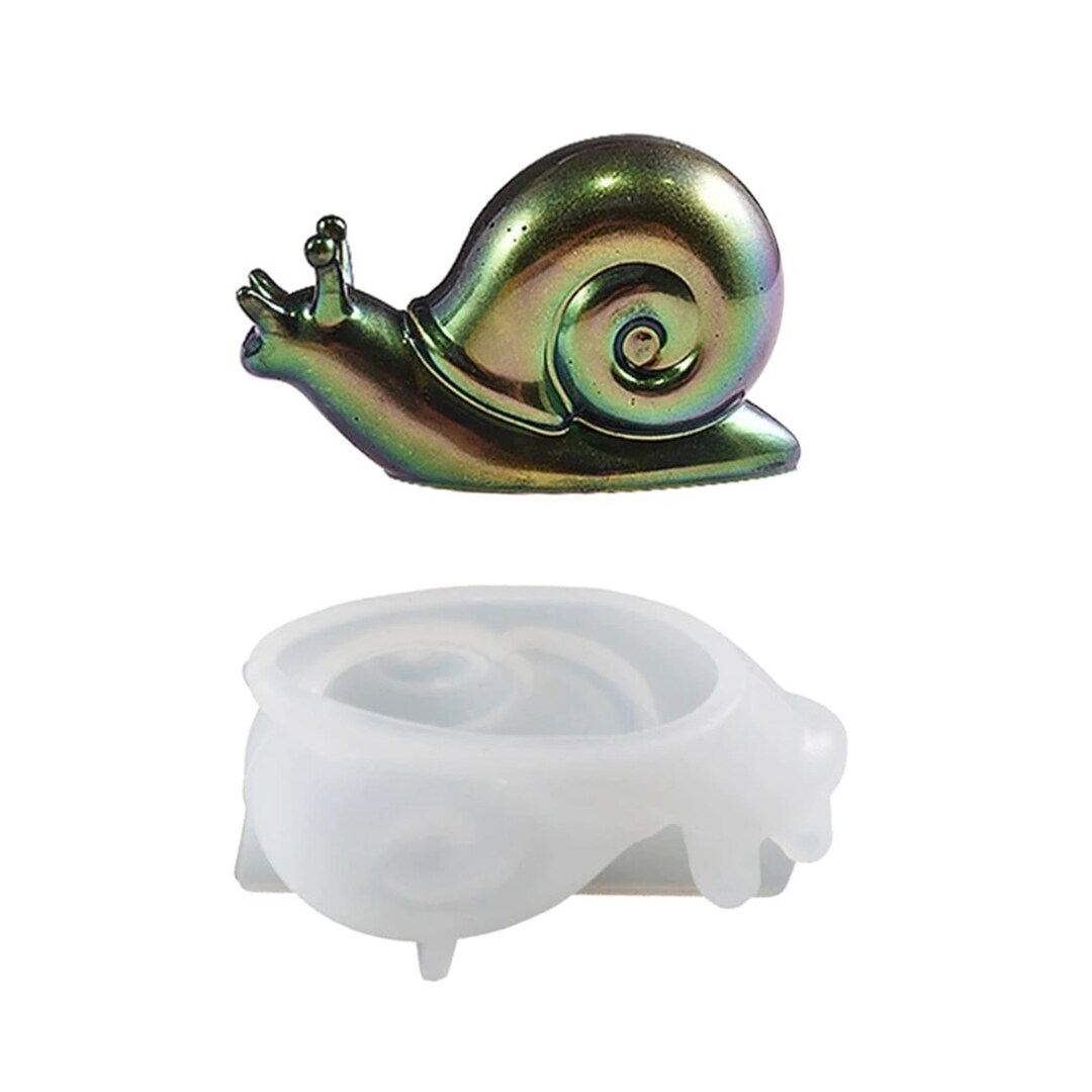 Snail Silicone Mould, 3D Snail Mold, Snail Home Decoration Mould, Resin ...
