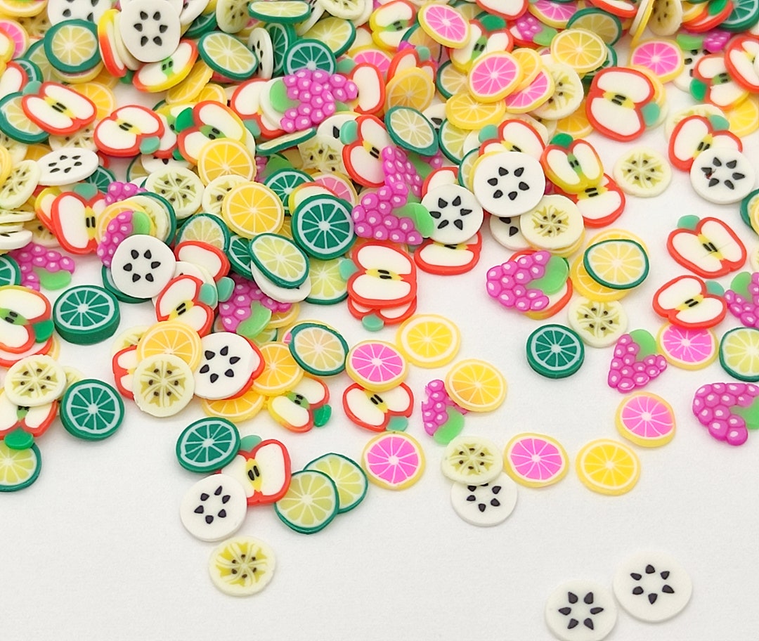 10g/20g Fruit Mix Clay Fimo Slices, Resin Craft Supplies, Polymer Clay ...